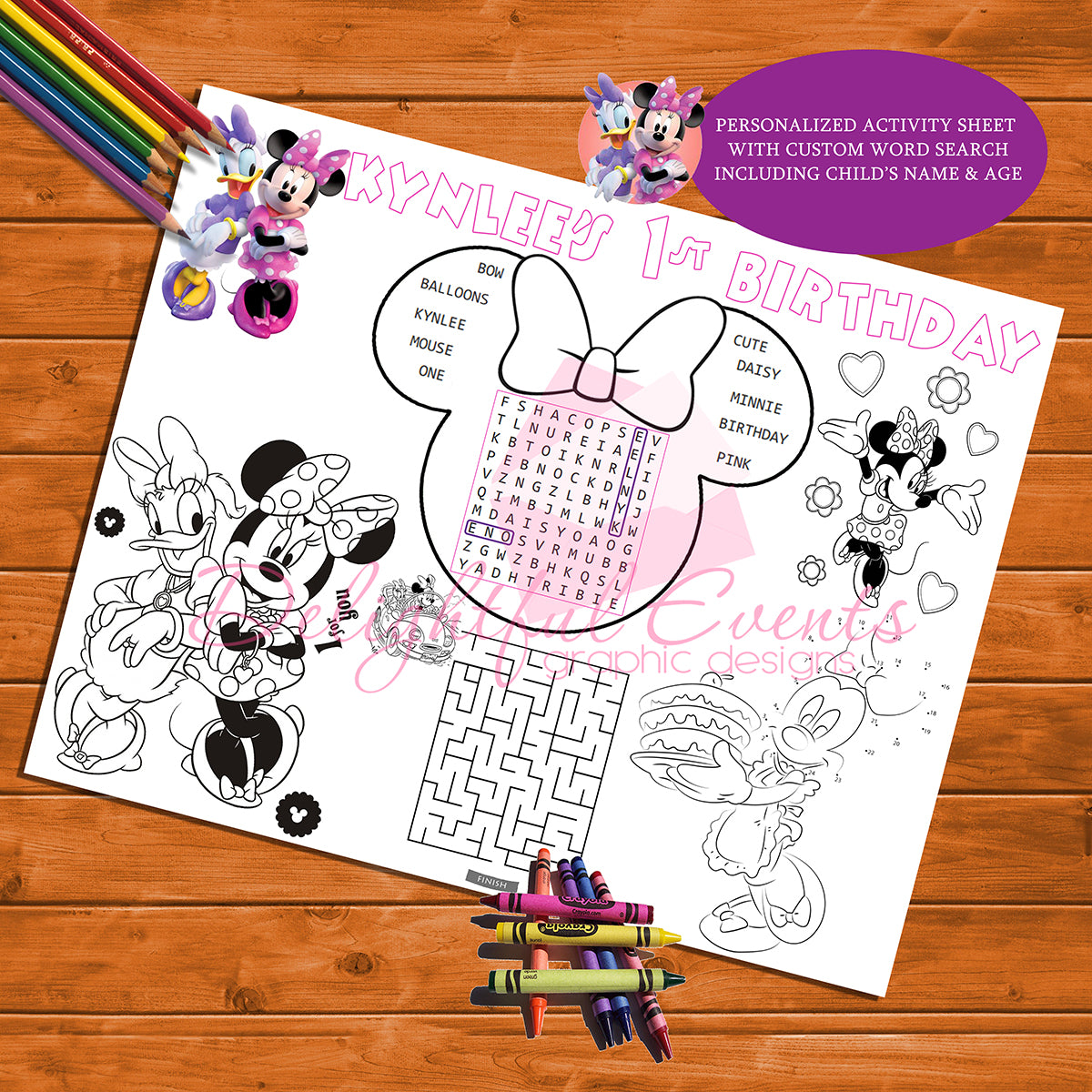 Activity Sheets – Delightful Events Co